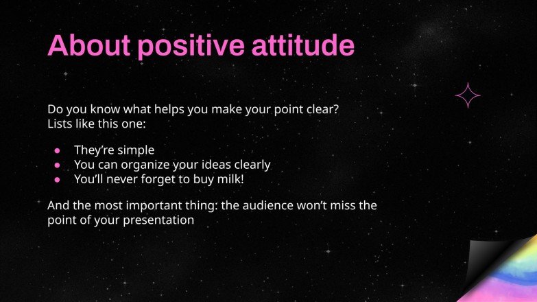 Atelier sur l'attitude positive | Google Slides et PPT