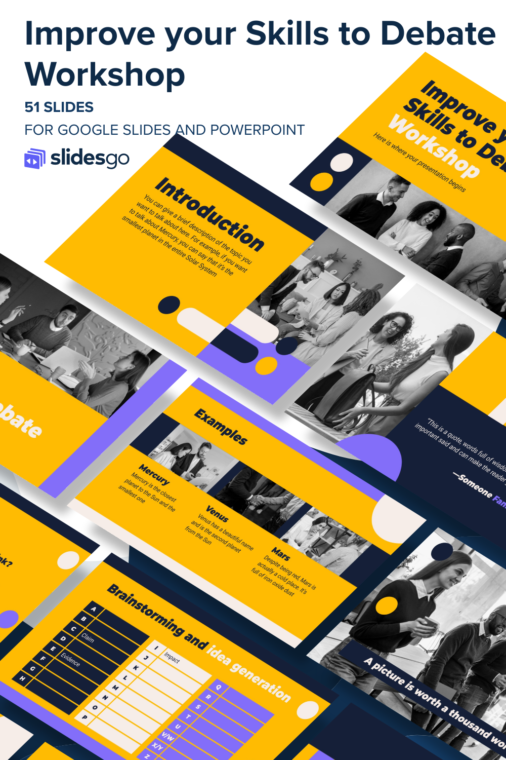 Improve your Skills to Debate Workshop | Google Slides
