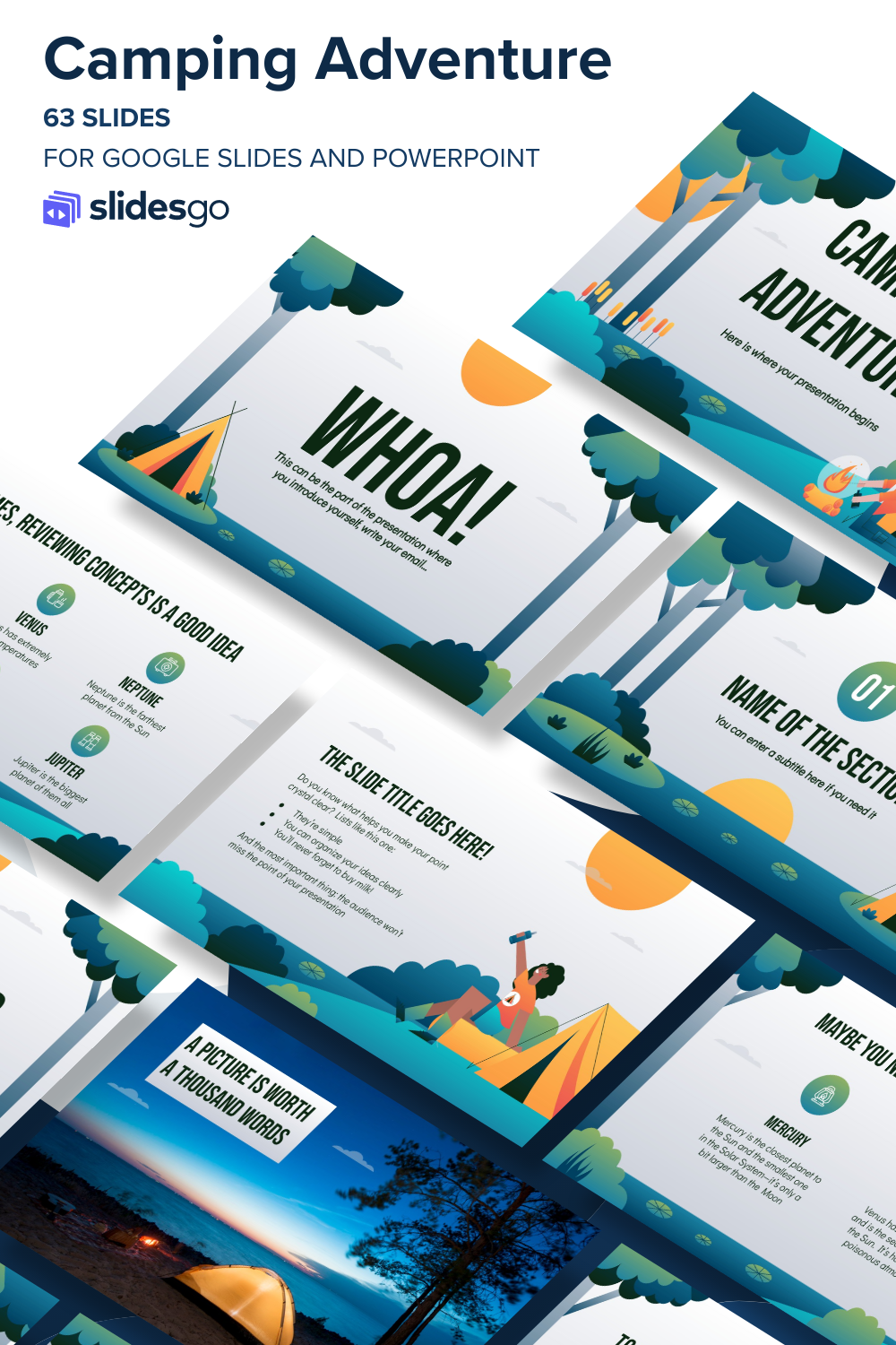 Camping Adventure | Google Slides & PowerPoint