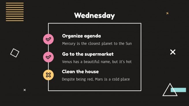Slides diários de abril | Modelo do Google Slides e PowerPoint