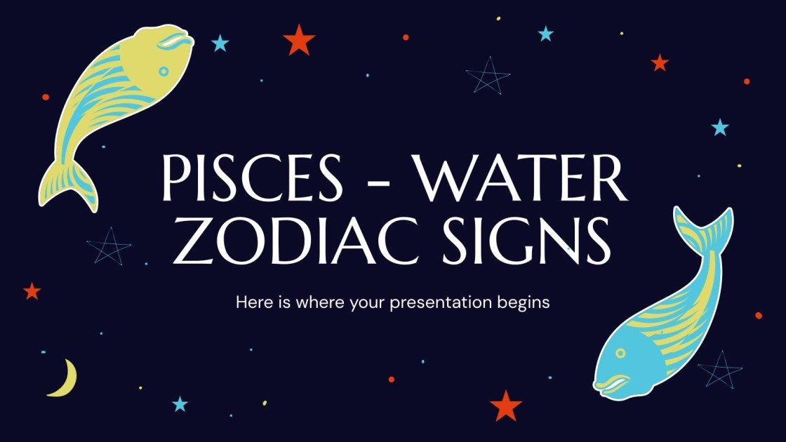 Pisces Water Zodiac Signs | Google Slides & PPT