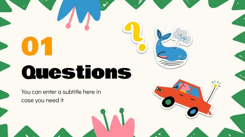 Questions that Spark Curiosity Elementary | Google Slides