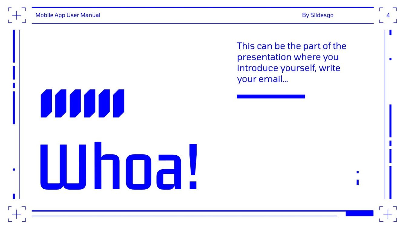 Mobile App User Manual Theme for Marketing | Google Slides