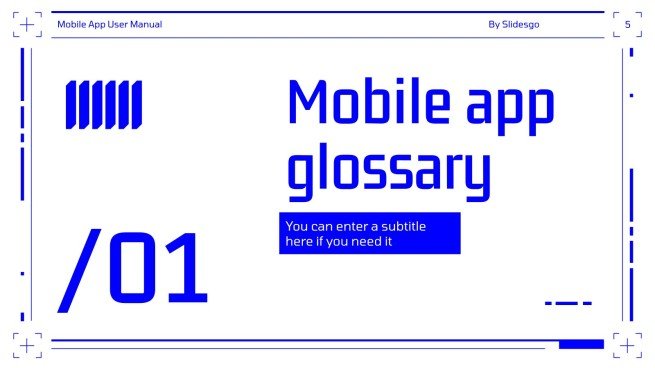 Mobile App User Manual Theme for Marketing | Google Slides