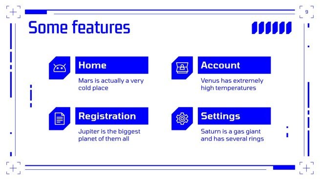Mobile App User Manual Theme for Marketing | Google Slides