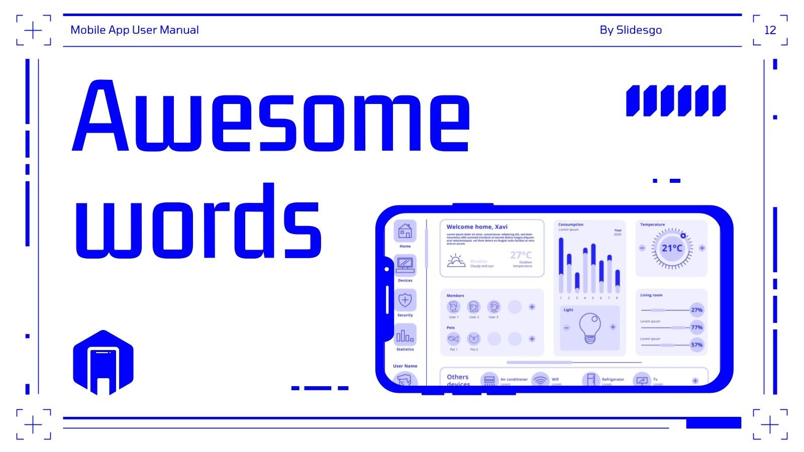 Mobile App User Manual Theme for Marketing | Google Slides