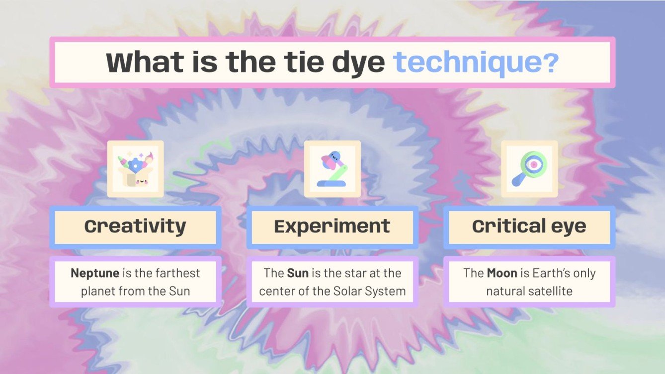 Shirt Tie Dye Workshop | Google Slides & PPT