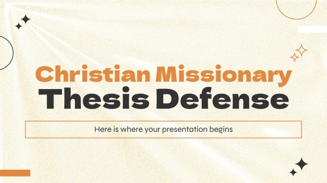 Christian Missionary Thesis Defense | Google Slides & PPT