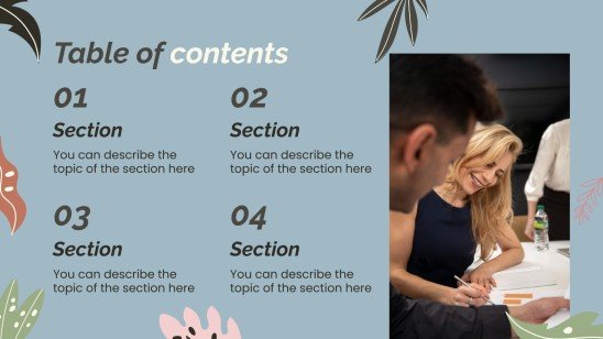Muted Colors Style Theme for Business | Google Slides & PPT
