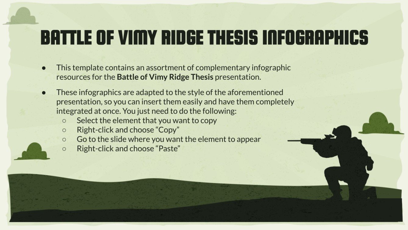 Battle of Vimy Ridge Thesis Infographics