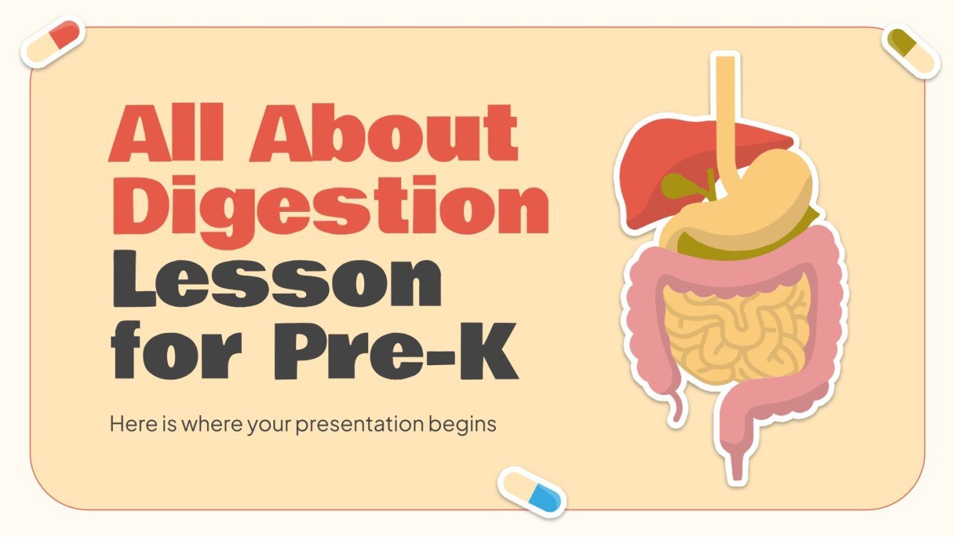 All About Digestion Lesson for Pre-K | Google Slides & PPT