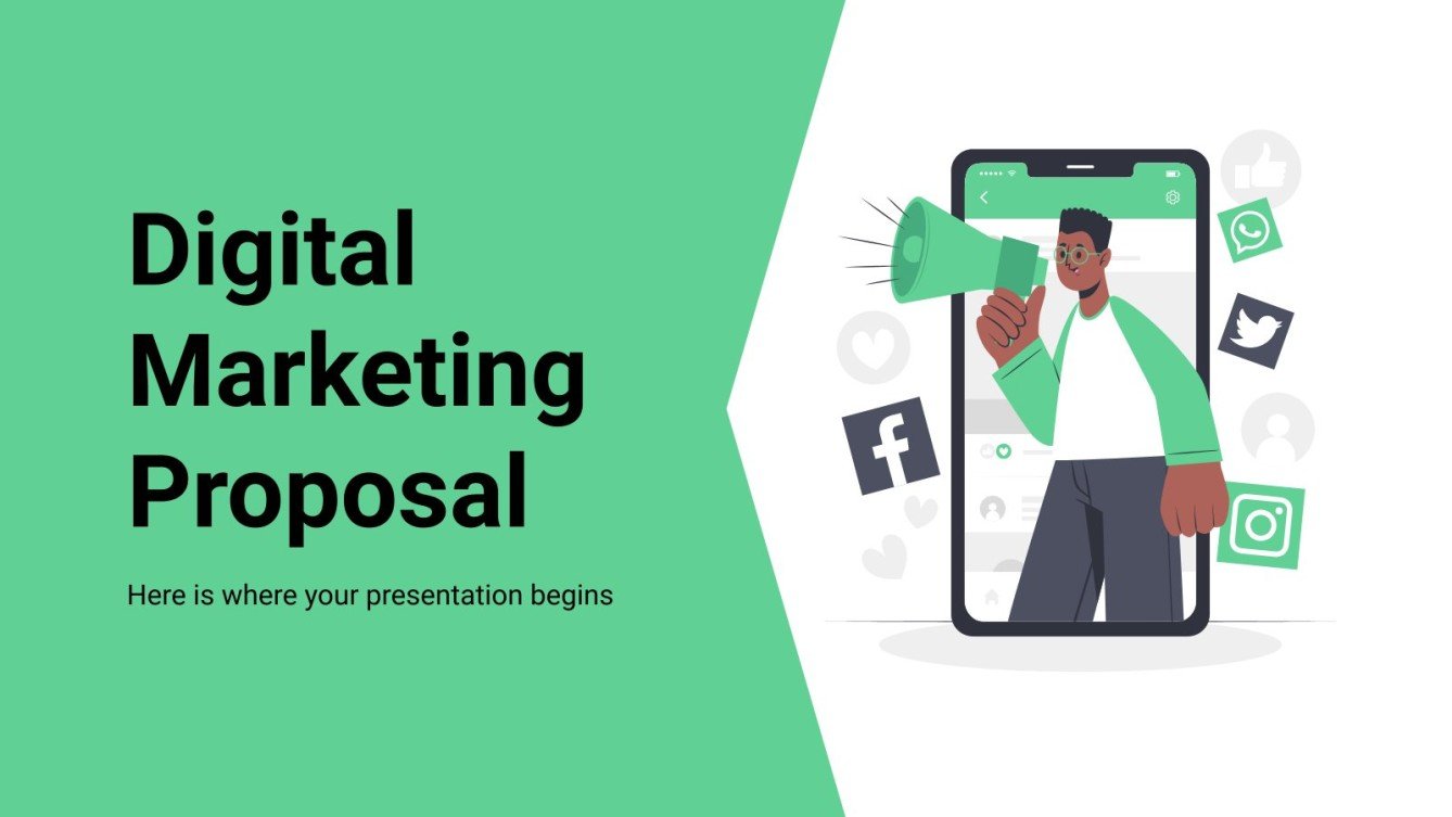 Digital Marketing Proposal Google Slides & PowerPoint template