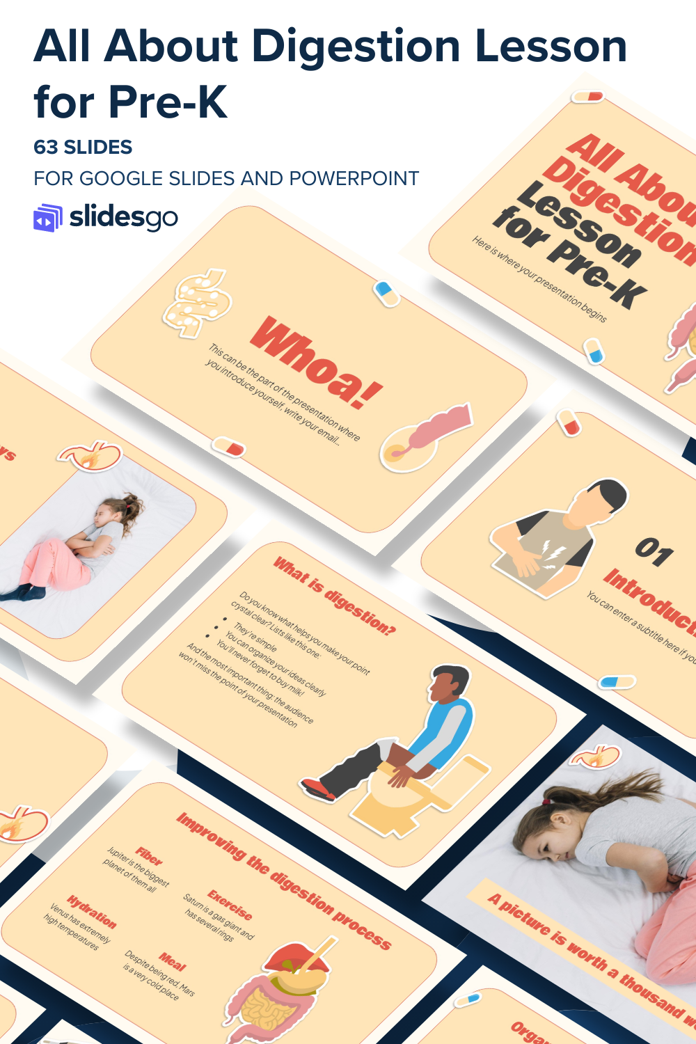 All About Digestion Lesson for Pre-K | Google Slides & PPT