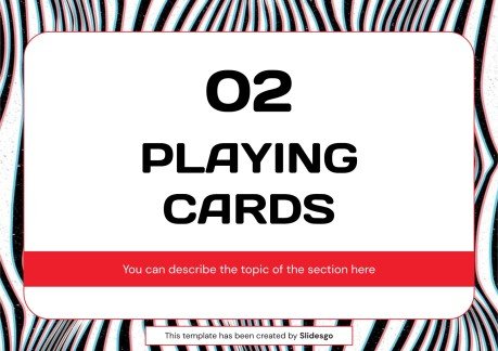 Wavy Style Printable Deck of Playing Cards | Google Slides