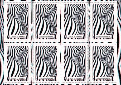 Wavy Style Printable Deck of Playing Cards | Google Slides