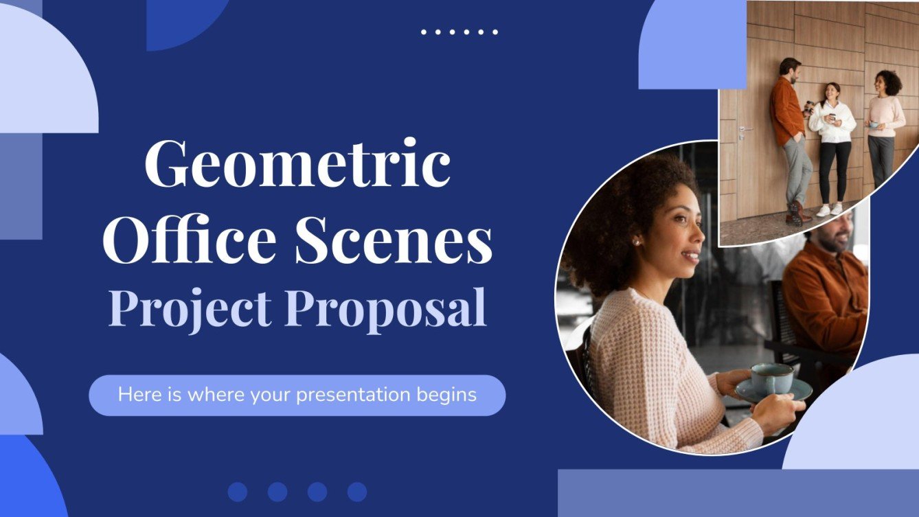Geometric Office Scenes Project Proposal | Google Slides