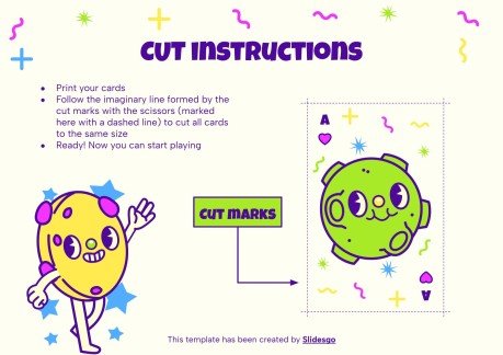 Cartoon Characters Printable Deck of Playing Cards