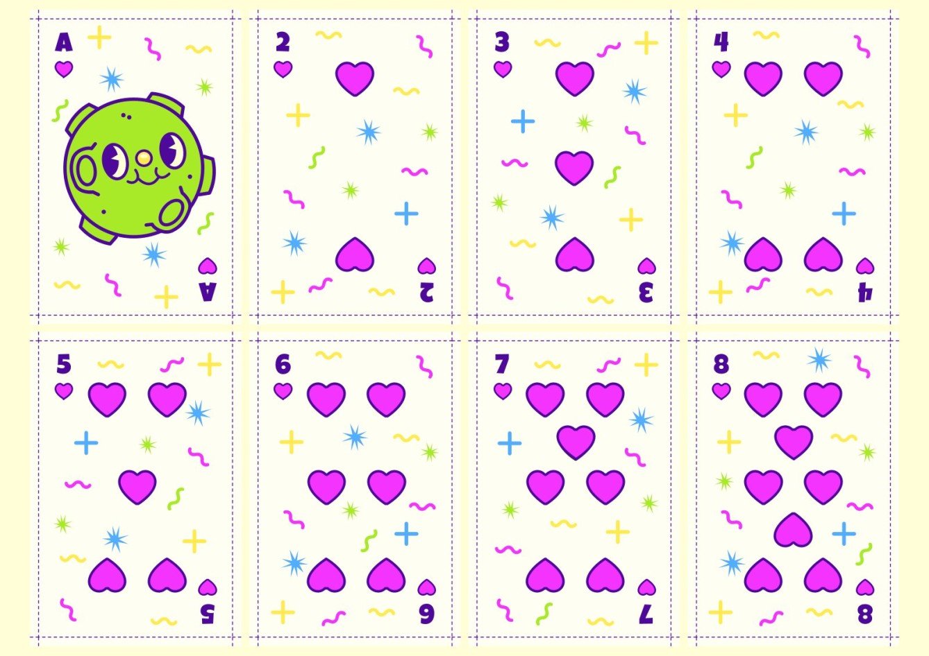 Cartoon Characters Printable Deck of Playing Cards