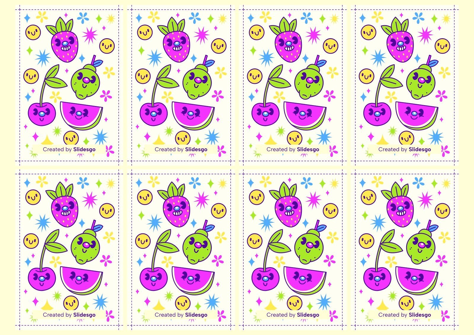 Cartoon Characters Printable Deck of Playing Cards