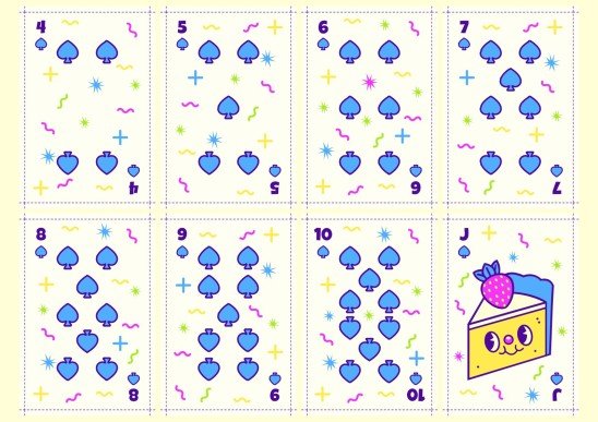 Cartoon Characters Printable Deck of Playing Cards