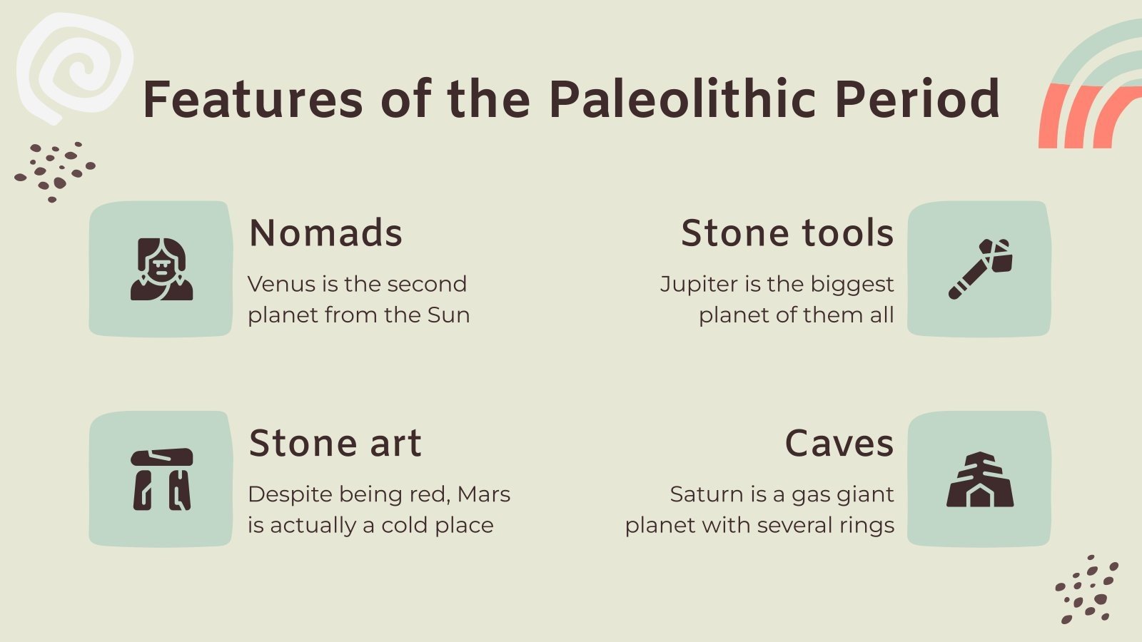 History for High School: Paleolithic Period | Google Slides