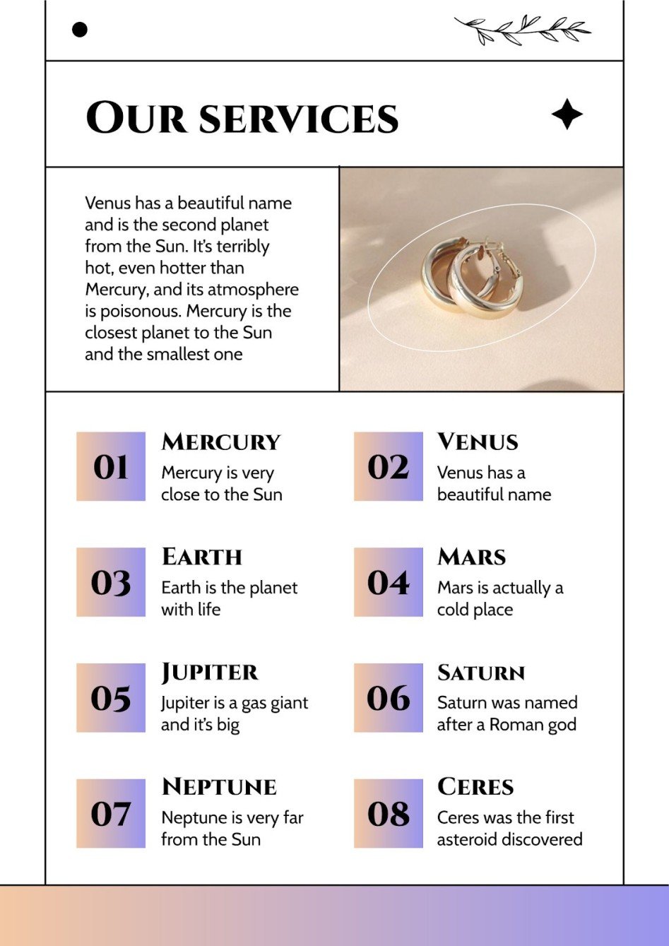 Aesthetic Jewels Catalog | Google Slides and PowerPoint