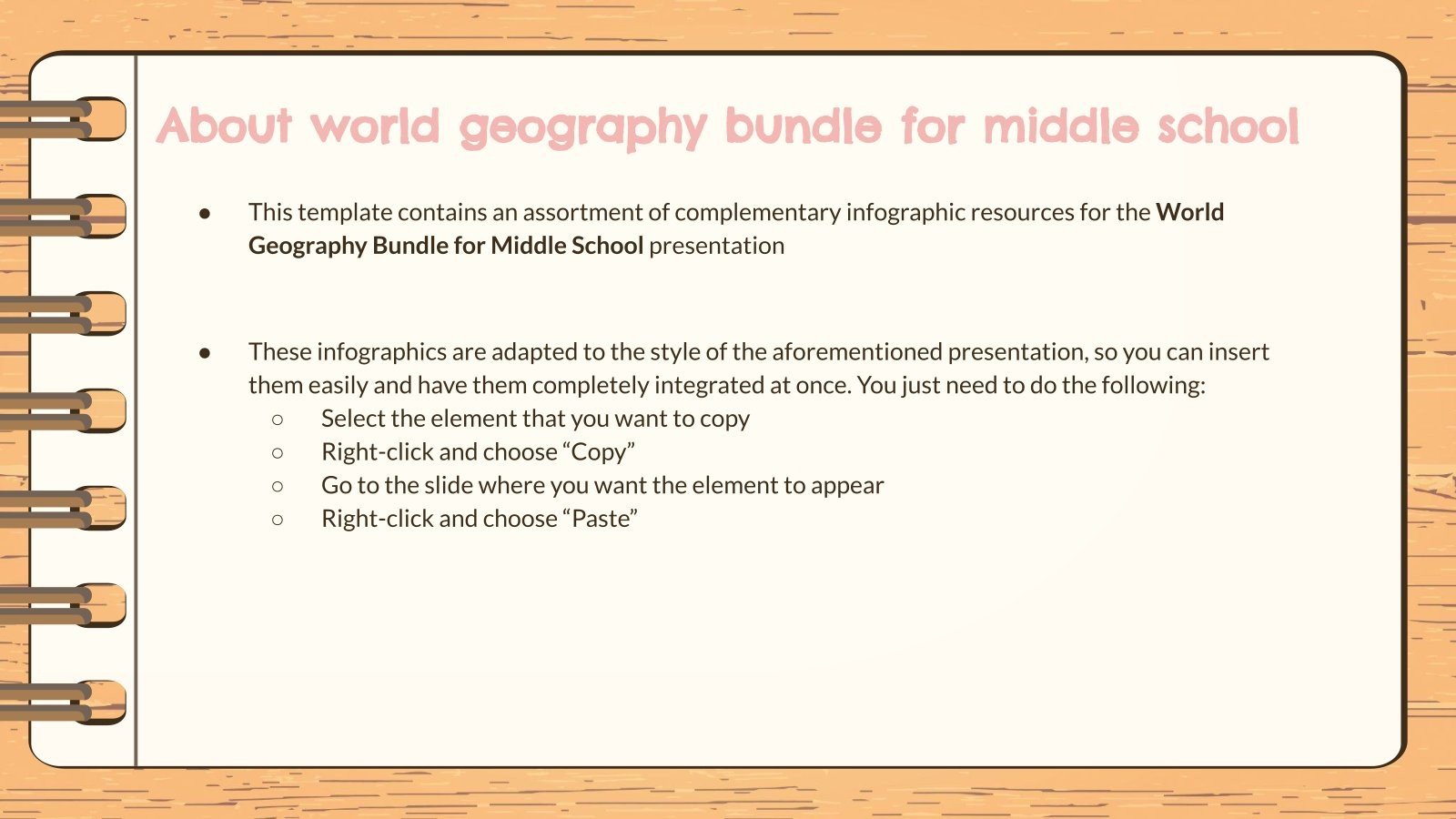 World Geography Bundle for Middle School Infographics