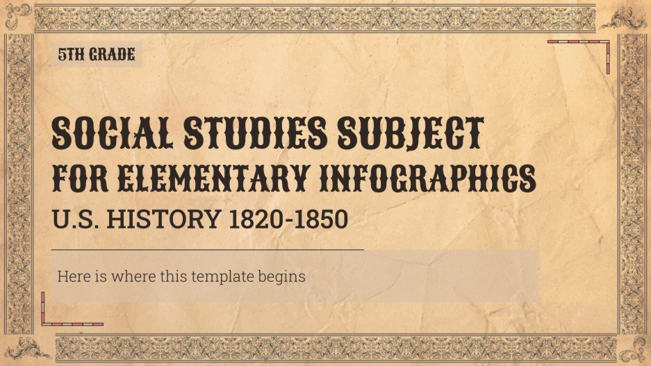 U.S. History 1820-1850 Infographics | Google Slides & PPT