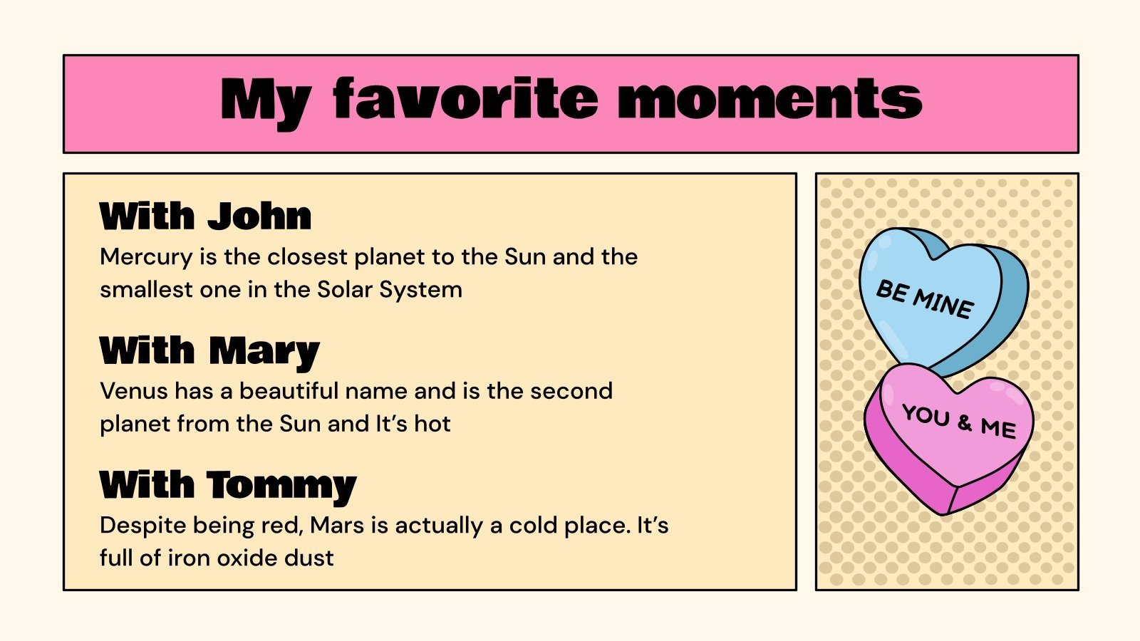 Comic Style Dating Wrapped | Google Slides & PowerPoint