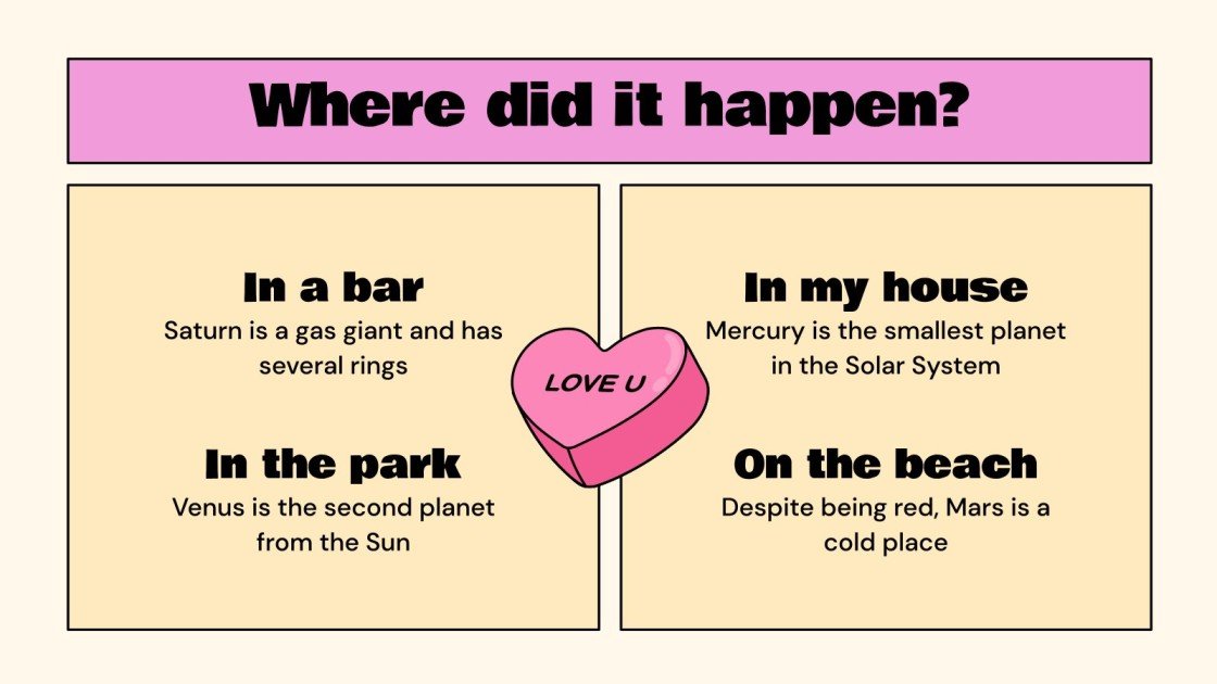 Comic Style Dating Wrapped | Google Slides & PowerPoint
