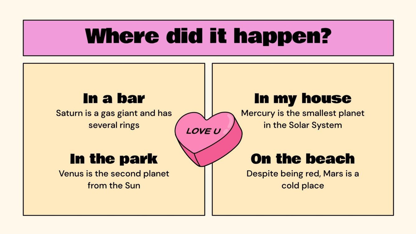 Comic Style Dating Wrapped | Google Slides & PowerPoint