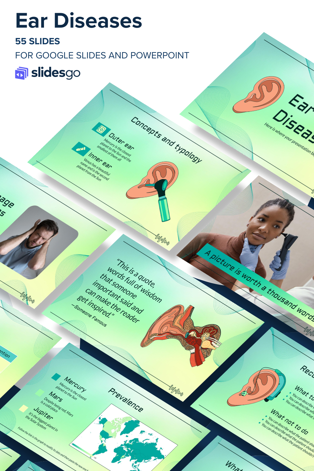 Ear Diseases | Google Slides theme & PowerPoint template
