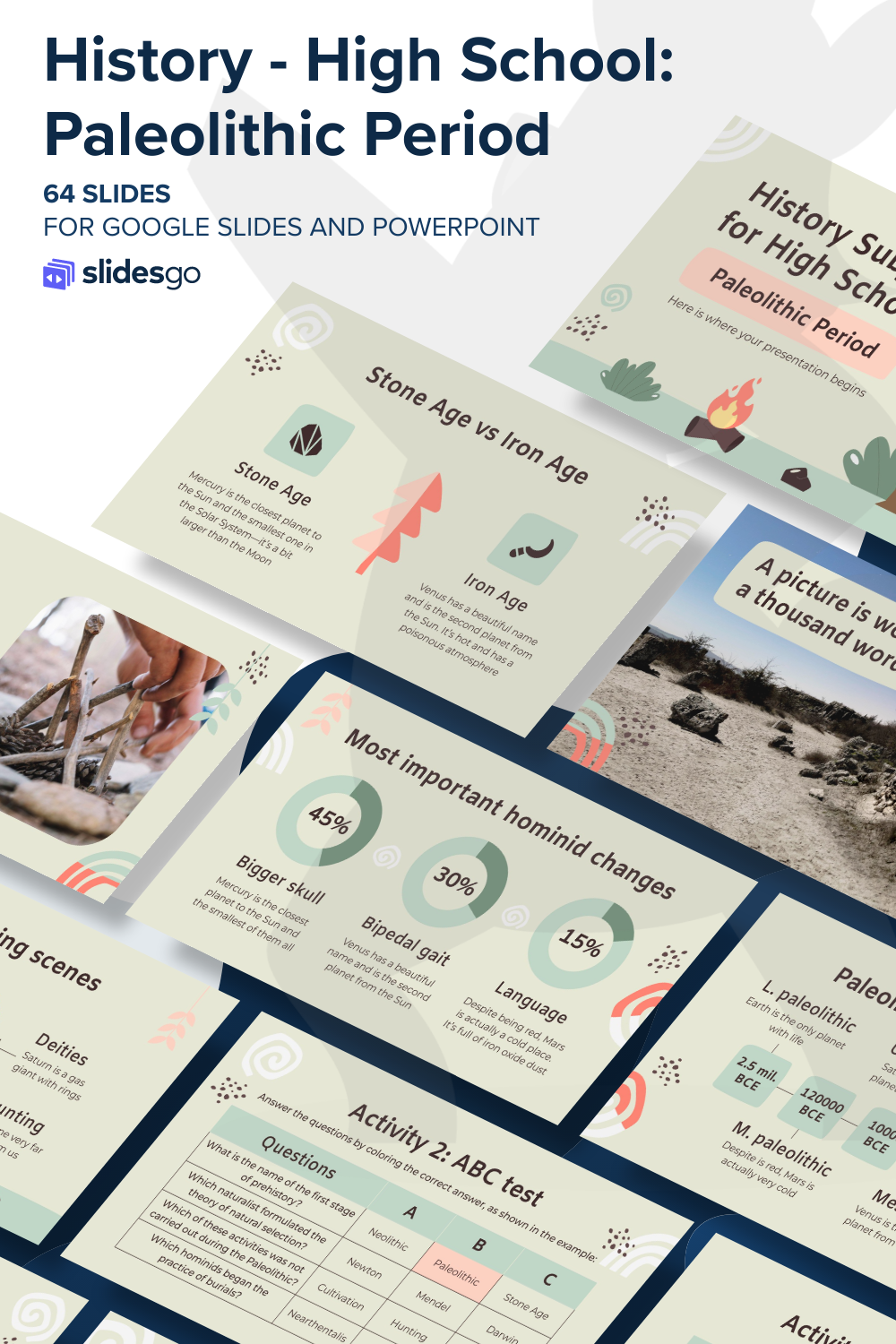 History for High School: Paleolithic Period | Google Slides