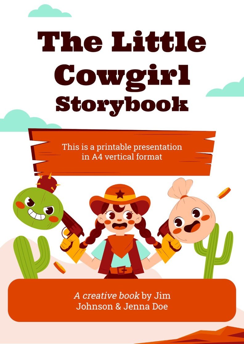 The Little Cowgirl Storybook | Google Slides & PowerPoint