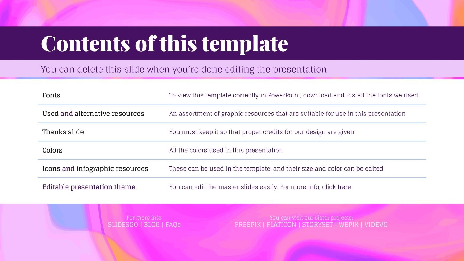 Tie Dye Style Minitheme | Google Slides & PPT