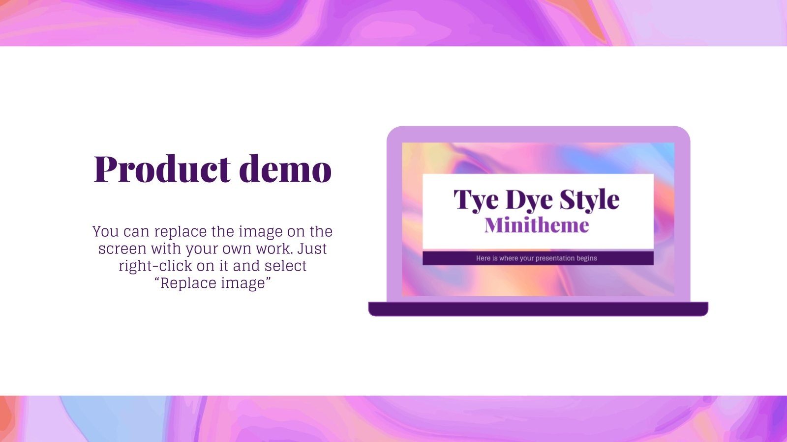 Tie Dye Style Minitheme | Google Slides & PPT