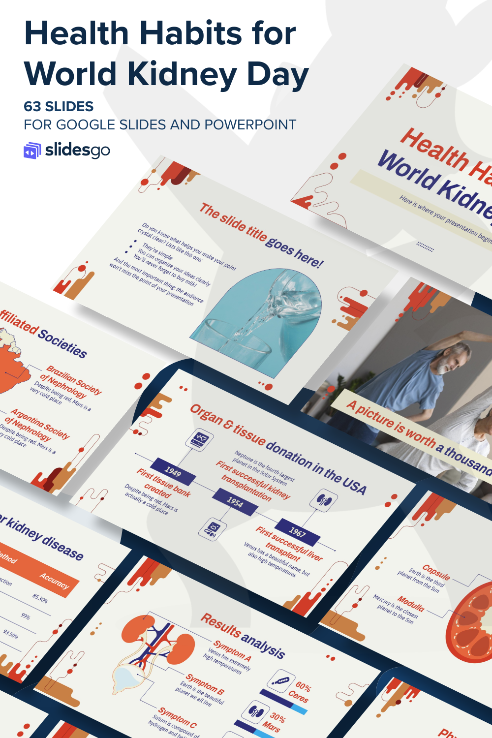 Health Habits for World Kidney Day | Google Slides & PPT