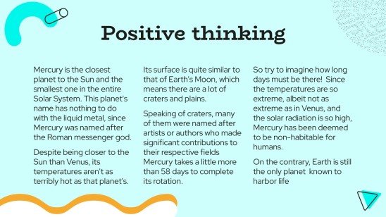 Practical Life Subject for High School: Positive Attitude