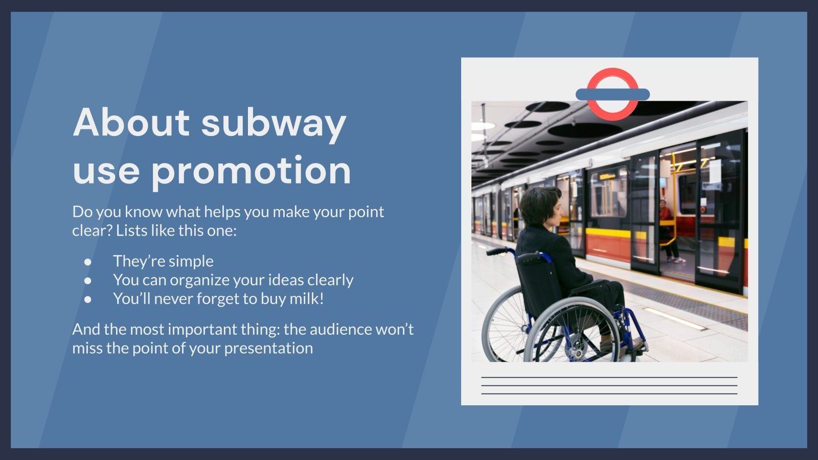 Subway Use Promotion Campaign | Google Slides & PowerPoint
