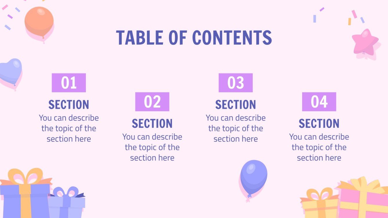 Balloons Birthday Party | Google Slides & PowerPoint