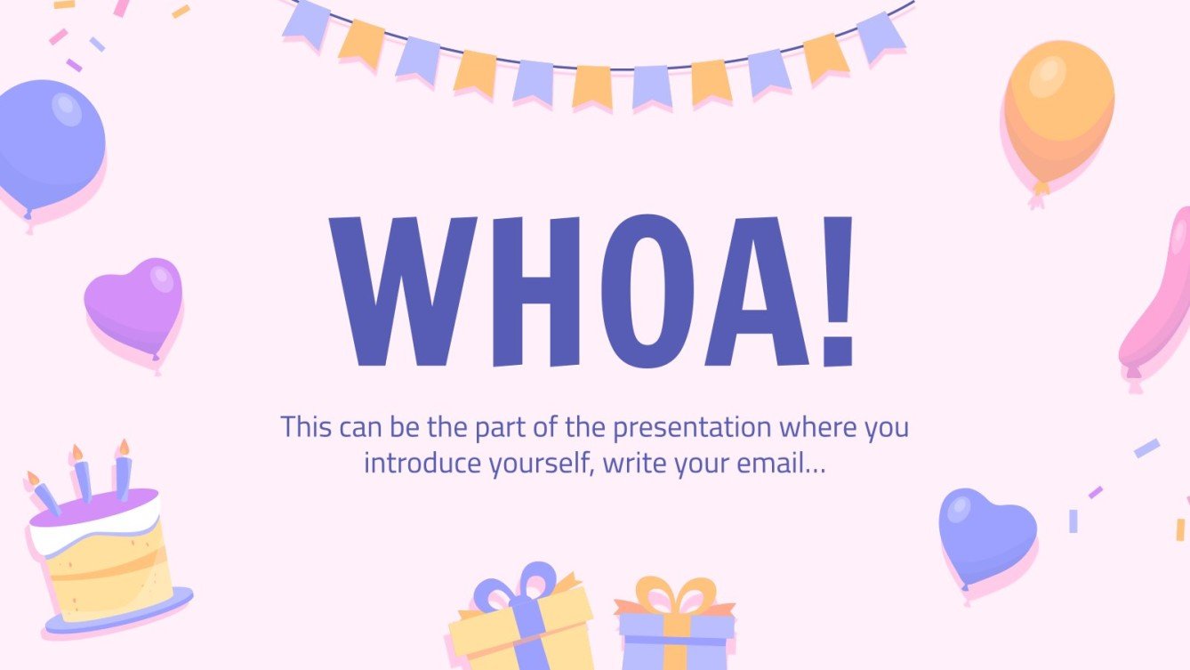 Balloons Birthday Party | Google Slides & PowerPoint