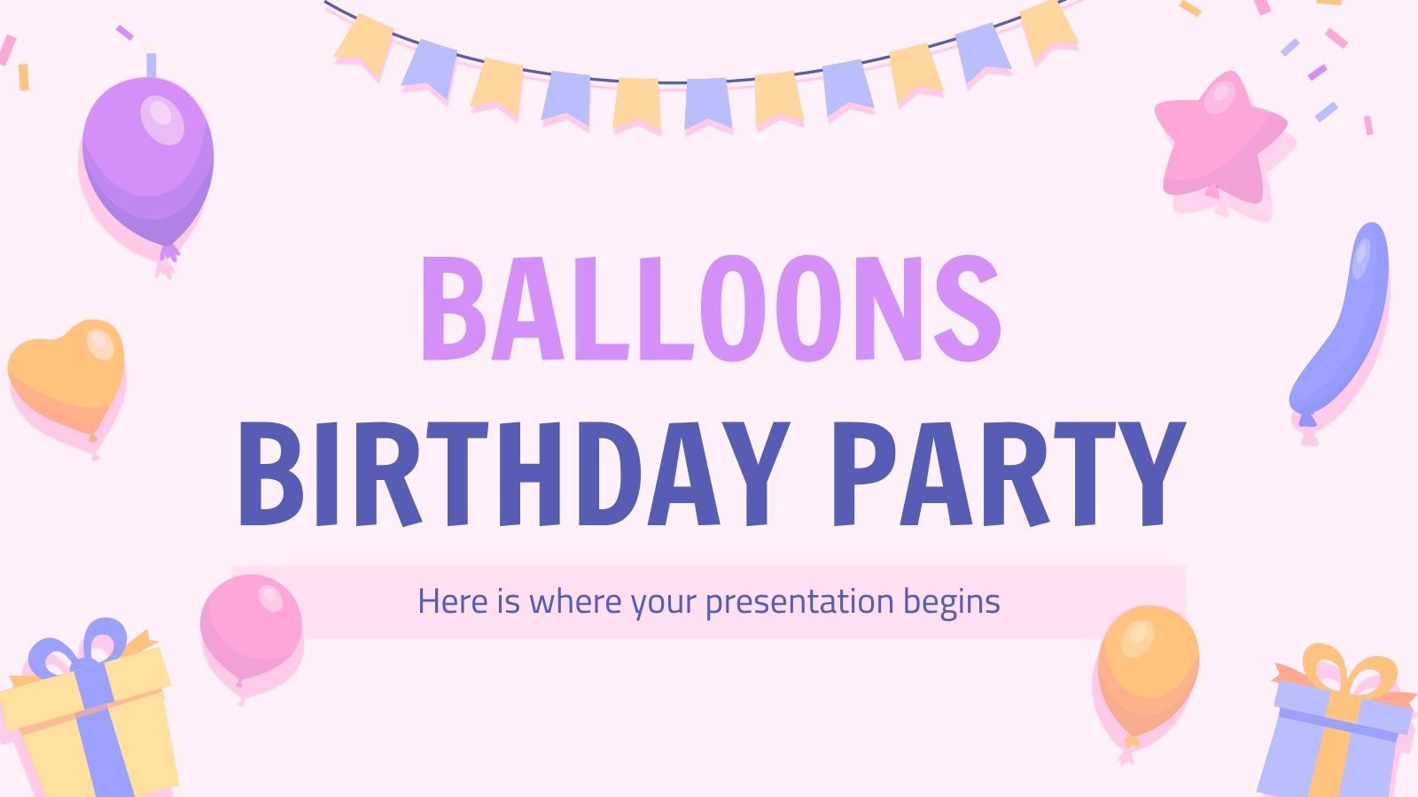 Plantillas gratis de Cumpleaños para Google Slides y PowerPoint
