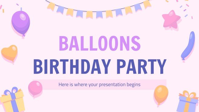 Plantillas gratis de Cumpleaños para Google Slides y PowerPoint