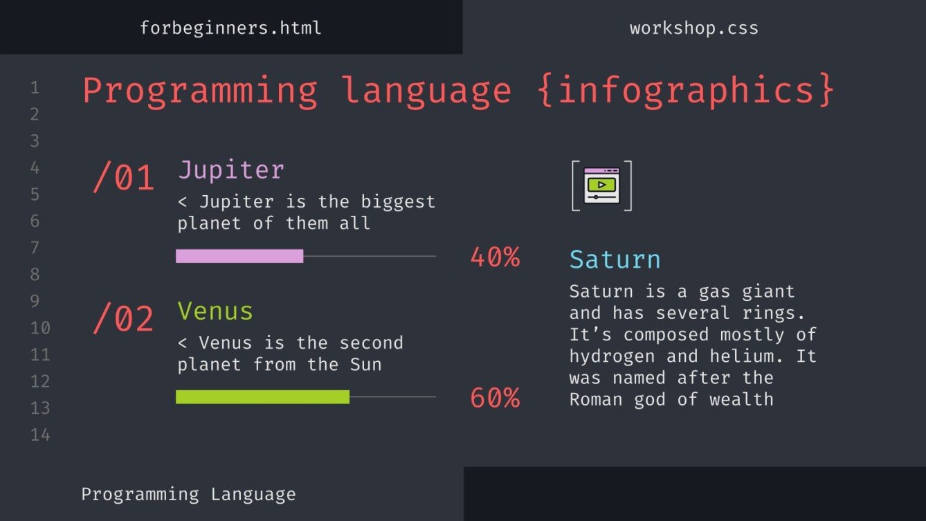 Programming Language Workshop for Beginners Infographics