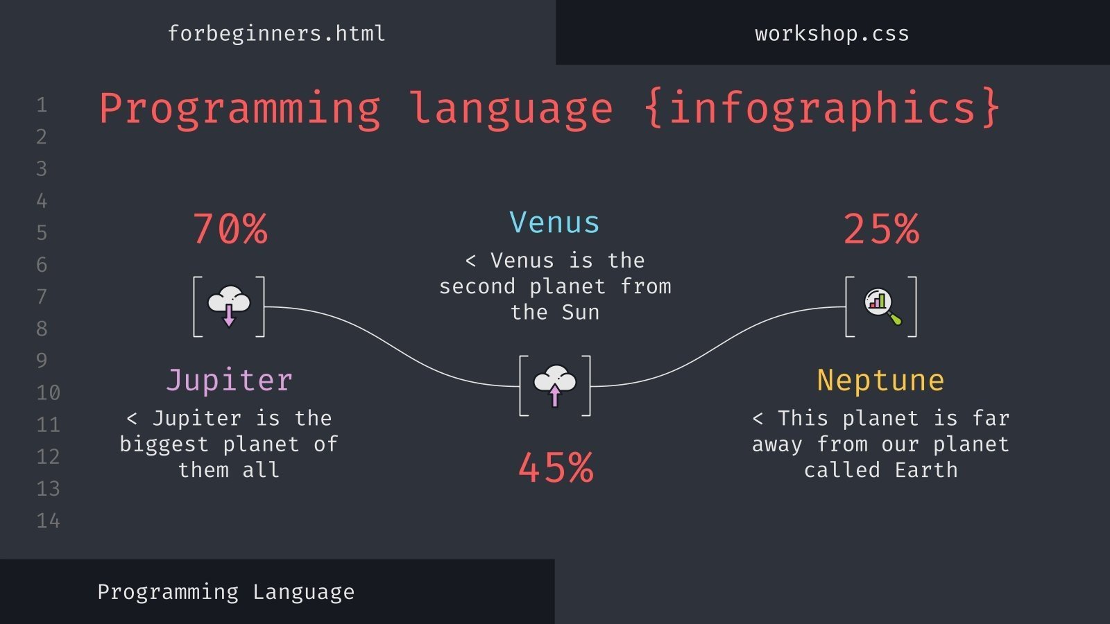 Programming Language Workshop for Beginners Infographics