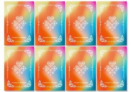 Colorful Printable Deck of Playing Cards | Google Slides