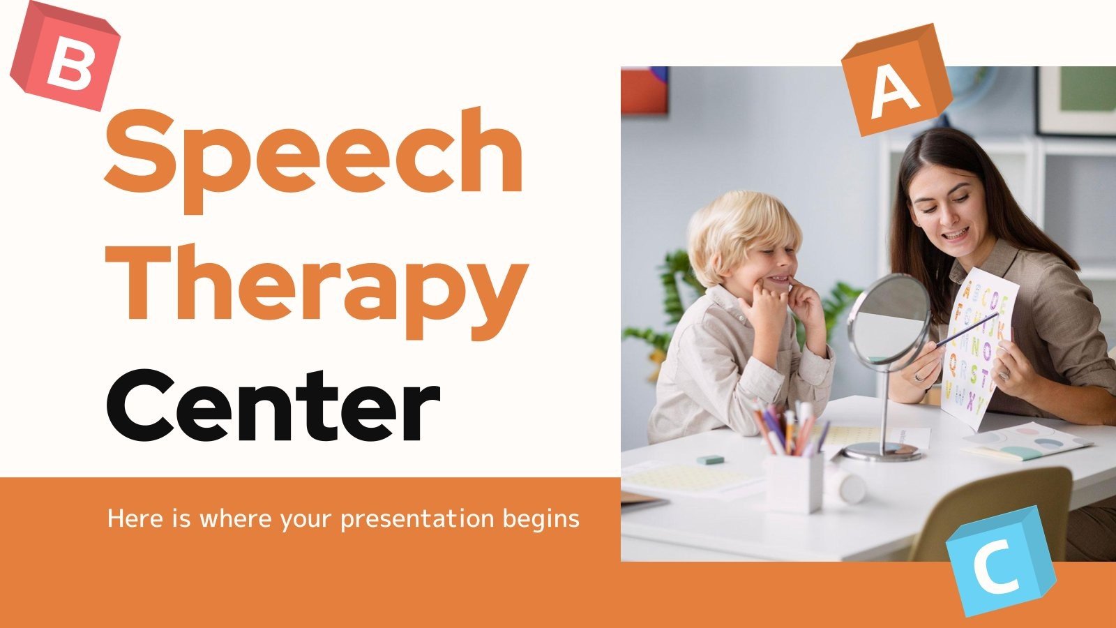 Speech Therapy Center | Google Slides & PowerPoint