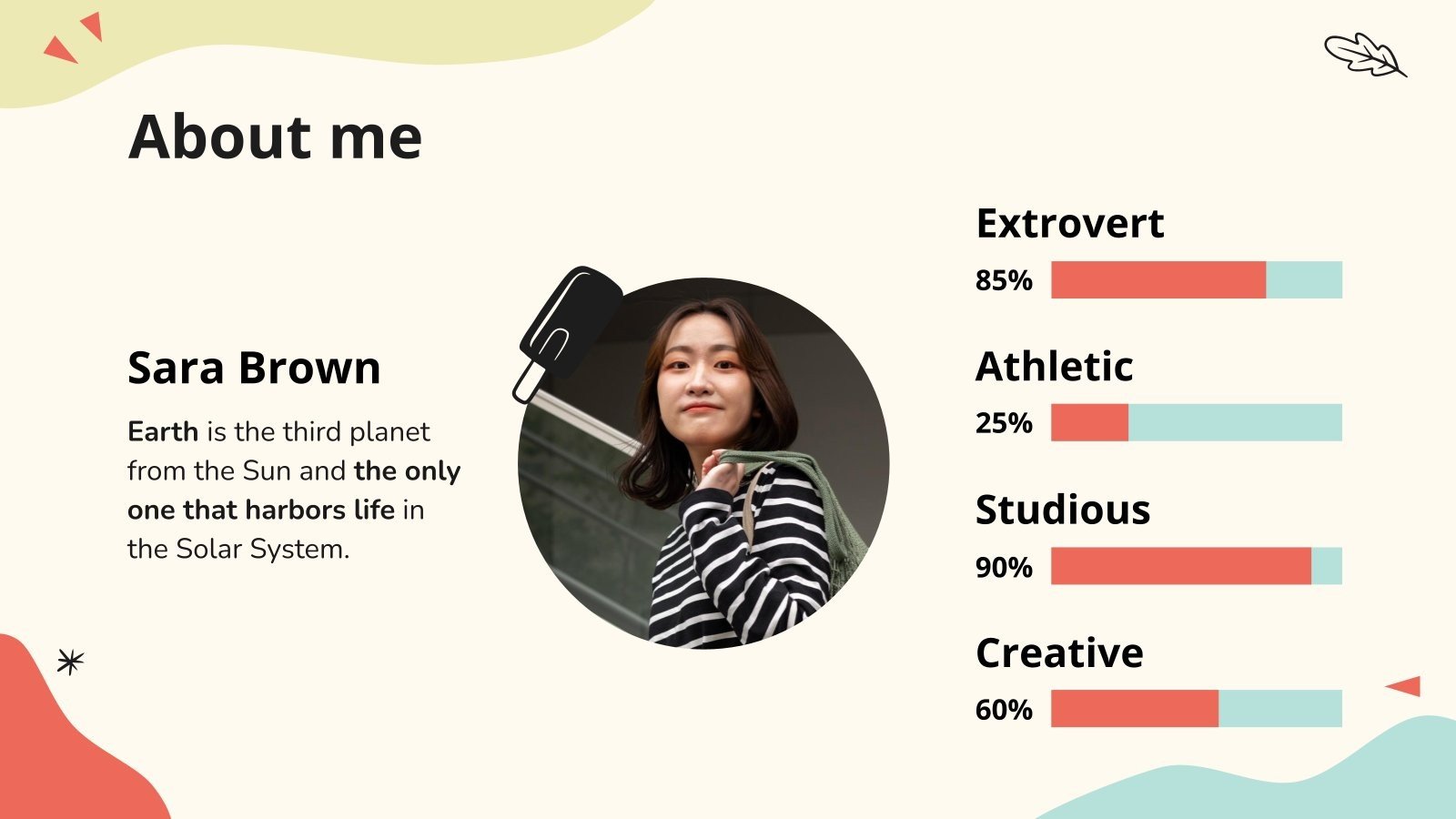 Self Introduction for College Admission | Google Slides