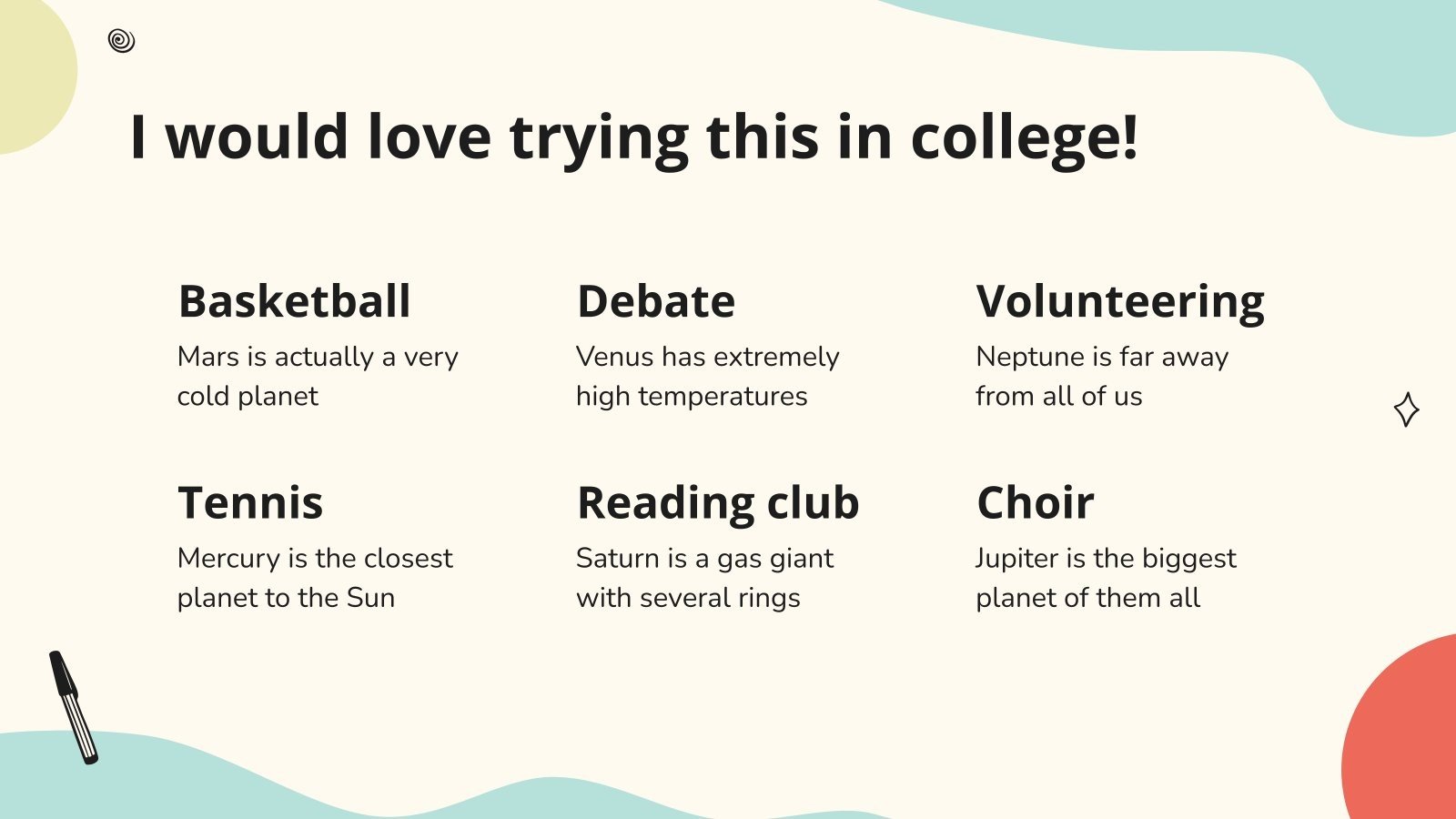 Self Introduction for College Admission | Google Slides