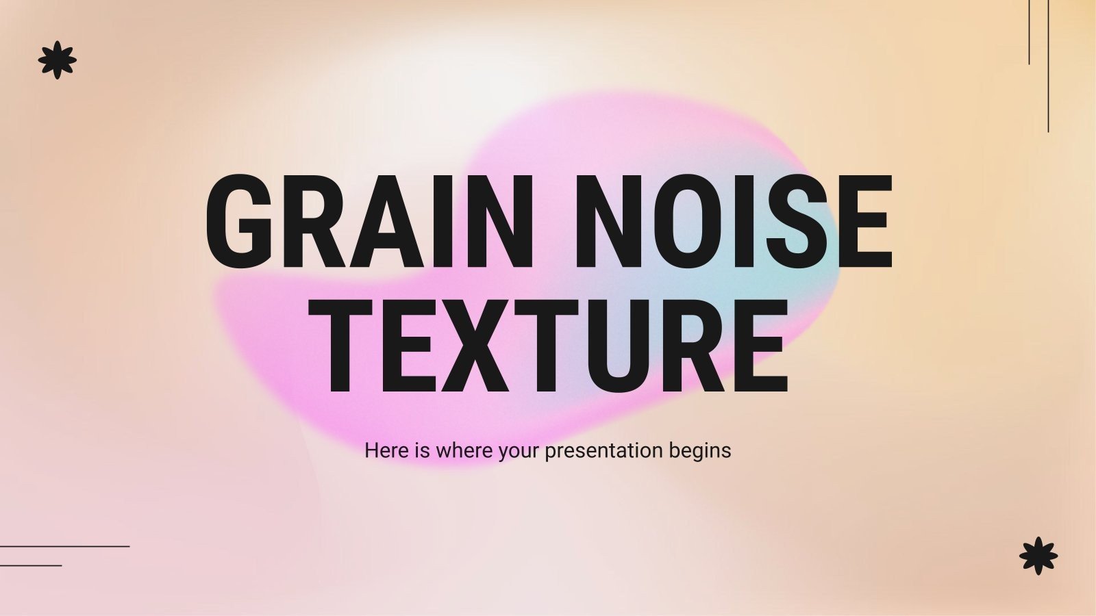Grain Noise Texture Basic Template | Google Slides & PPT